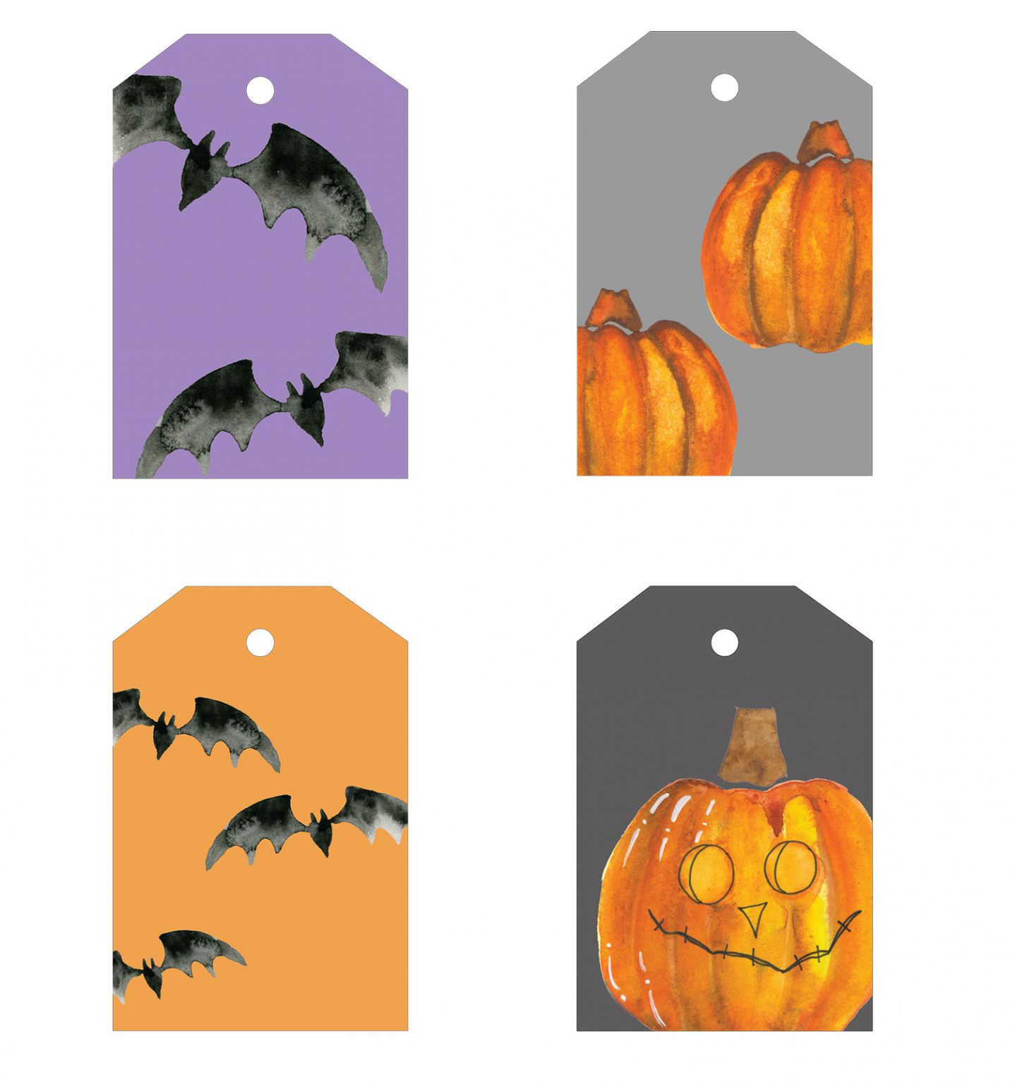 HAPPY HALLOWEEN! Cute printable gift tags – Keiko Saile – The Aloha Studios