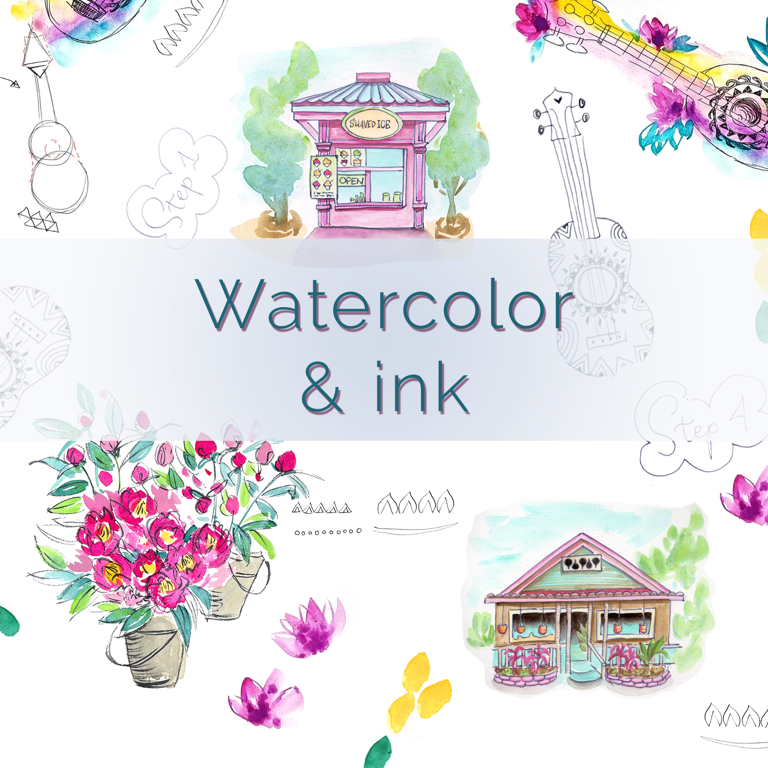 Step by step tutorials – Keiko Saile – The Aloha Studios